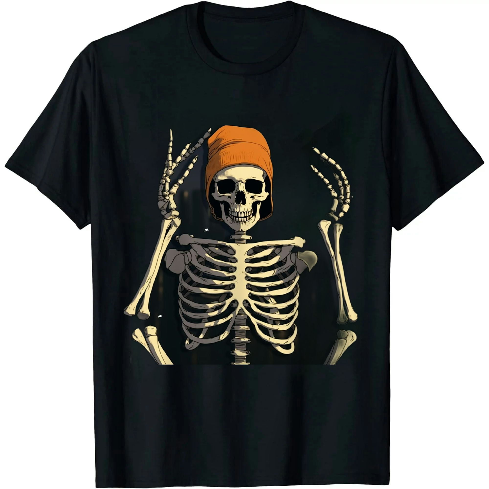ONETECH Rocker Skeleton Cap Skater Cool Halloween Punk Rock Men Boys T ...