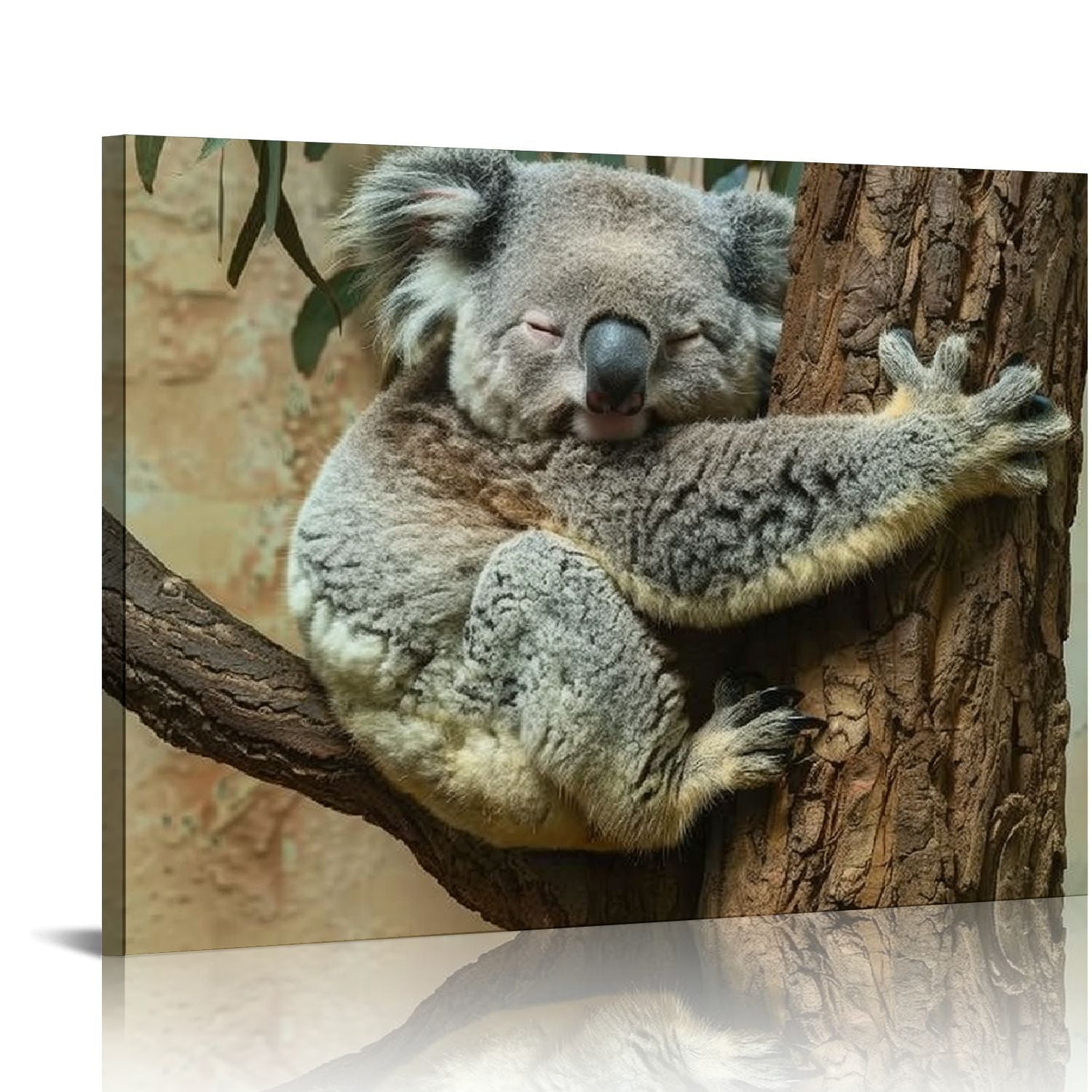 ONETECH Room Decor Koala Wall Art Cute Koala Smiling on Branches Wild ...