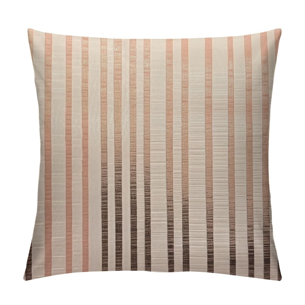 ONETECH Rose Gold and Golden Vertical Stripes Pillow Cover Geometric ...