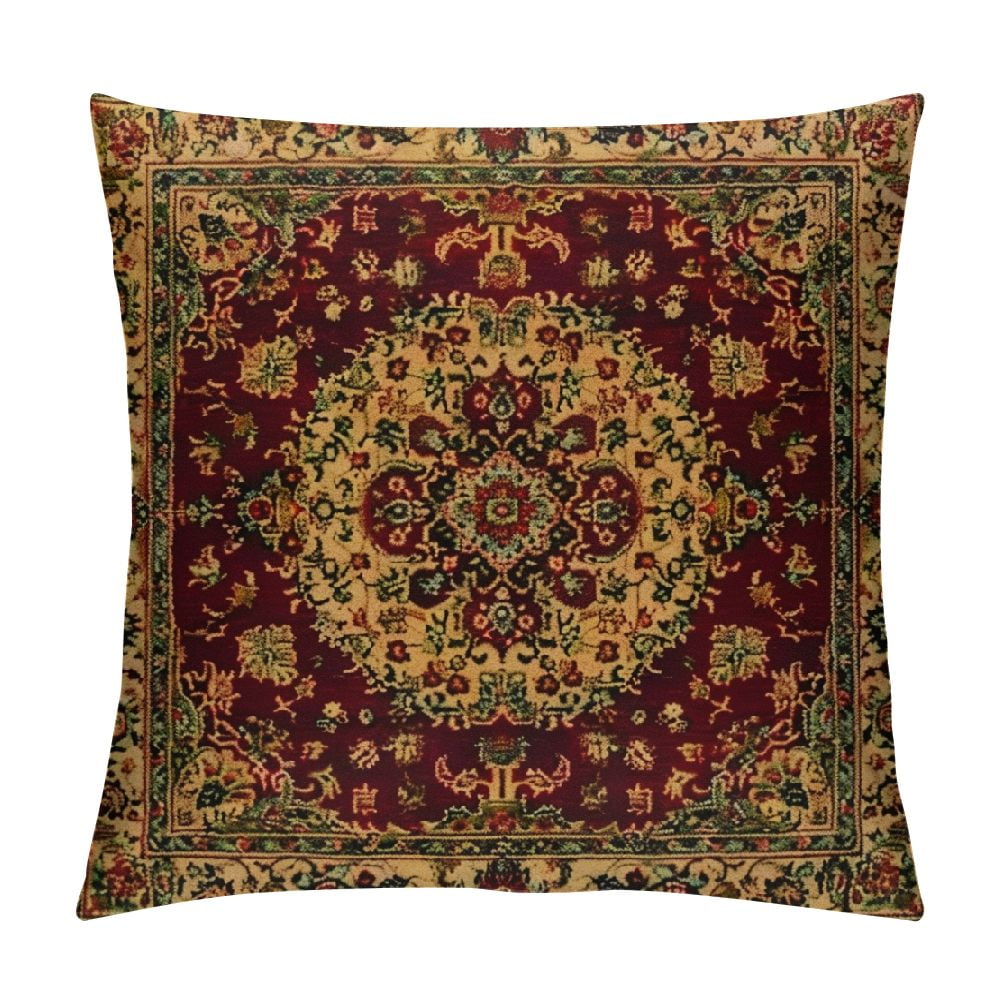 FUMJ Rug Pillow Cover Vintage Retro Boho Pillow Case Bohemian Ornament ...
