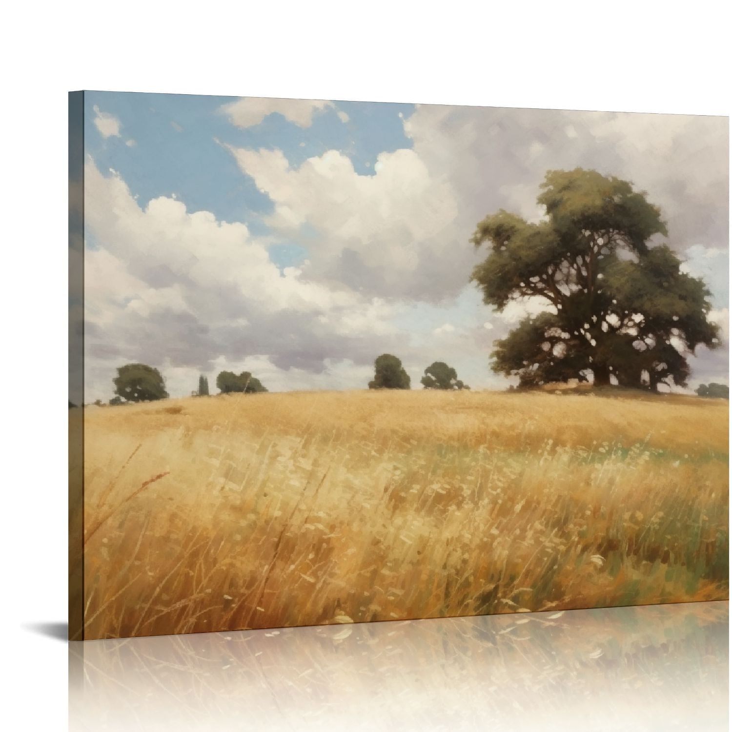 ONETECH Rustic Farmhouse Wall Art Decor - Rolled Canvas - Boho ...