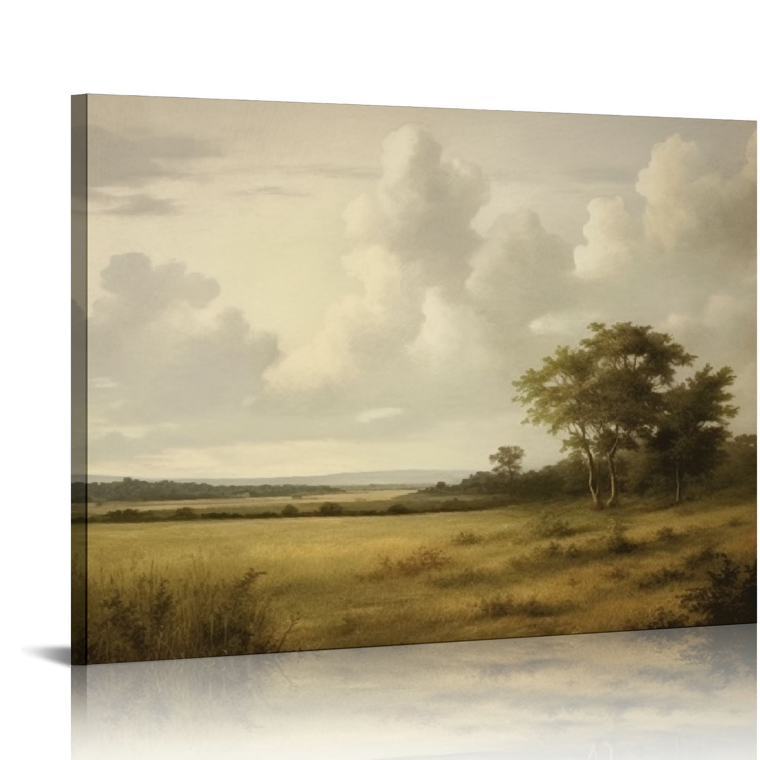 ONETECH Rustic Farmhouse Wall Art Decor - Rolled Canvas - Boho ...