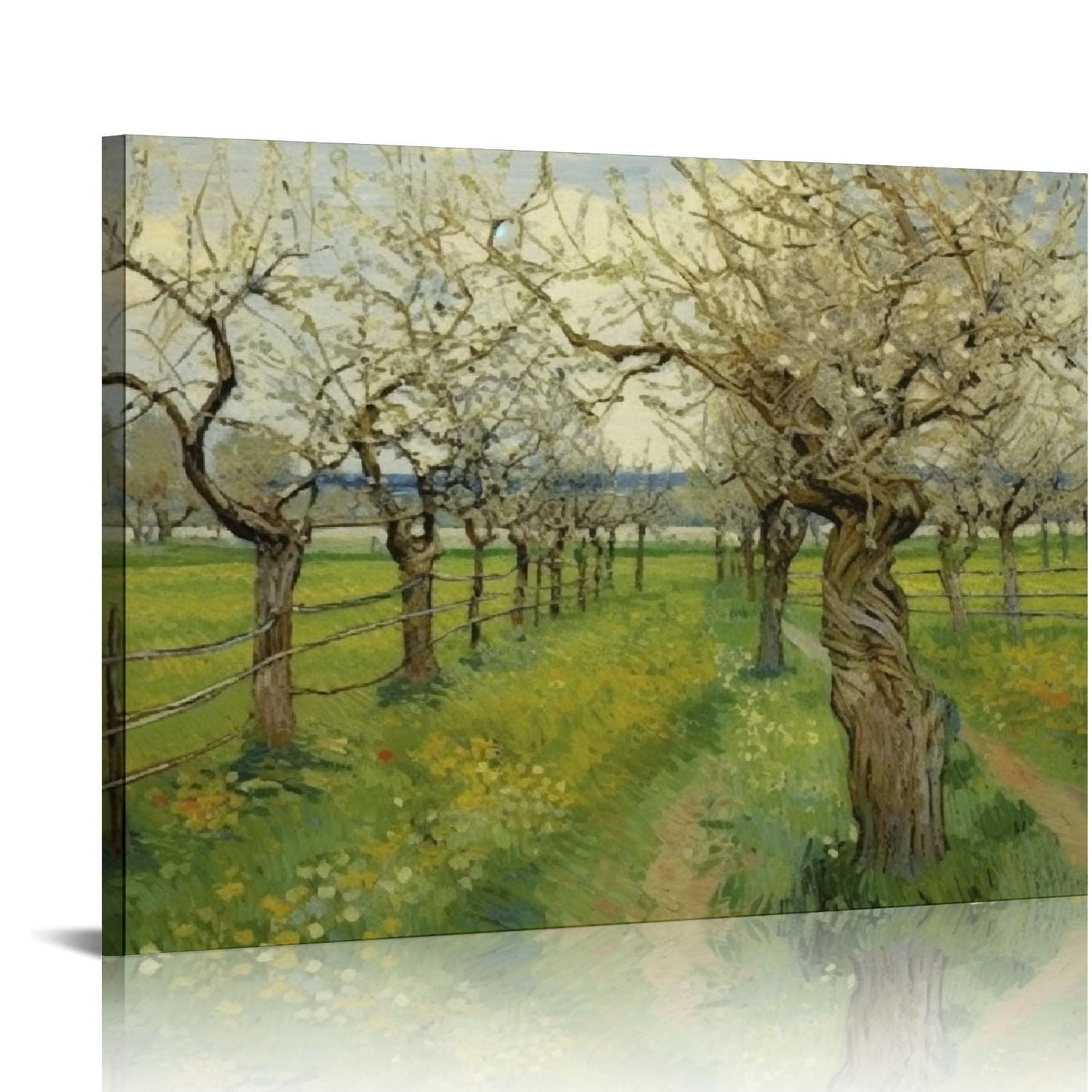 ONETECH Rustic Farmhouse Wall Art Decor - Rolled Canvas - Boho ...