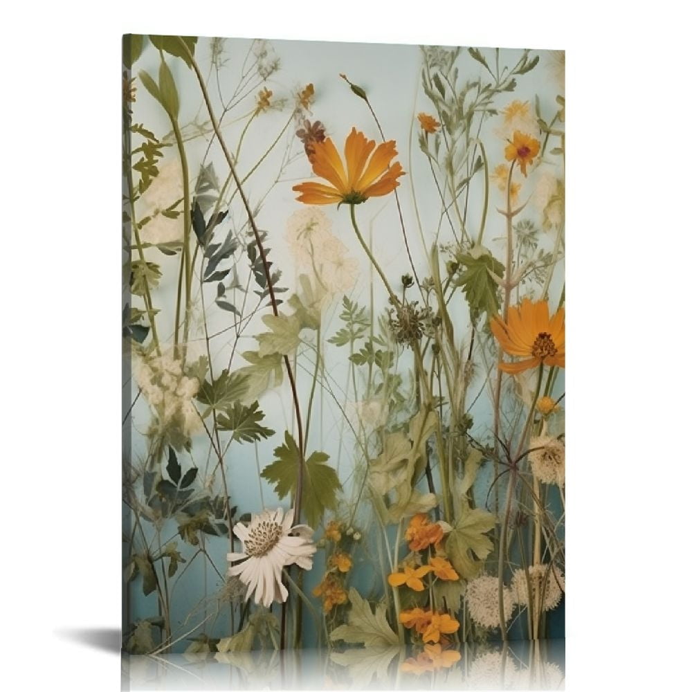 ONETECH Rustic Farmhouse Wall Art Decor - Rolled Canvas - Rustic Green ...