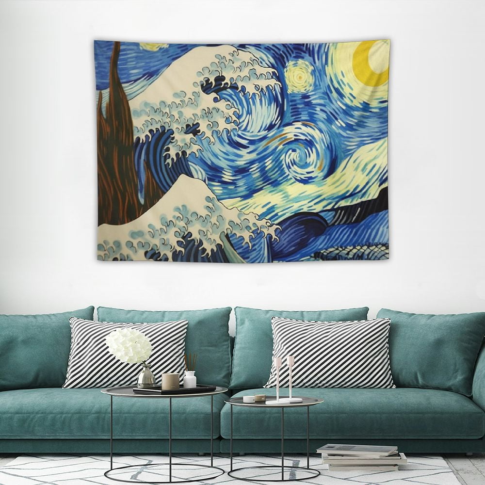 ONETECH SPANKER SPACE Van Gogh Starry Night and Japanese The Great Wave ...