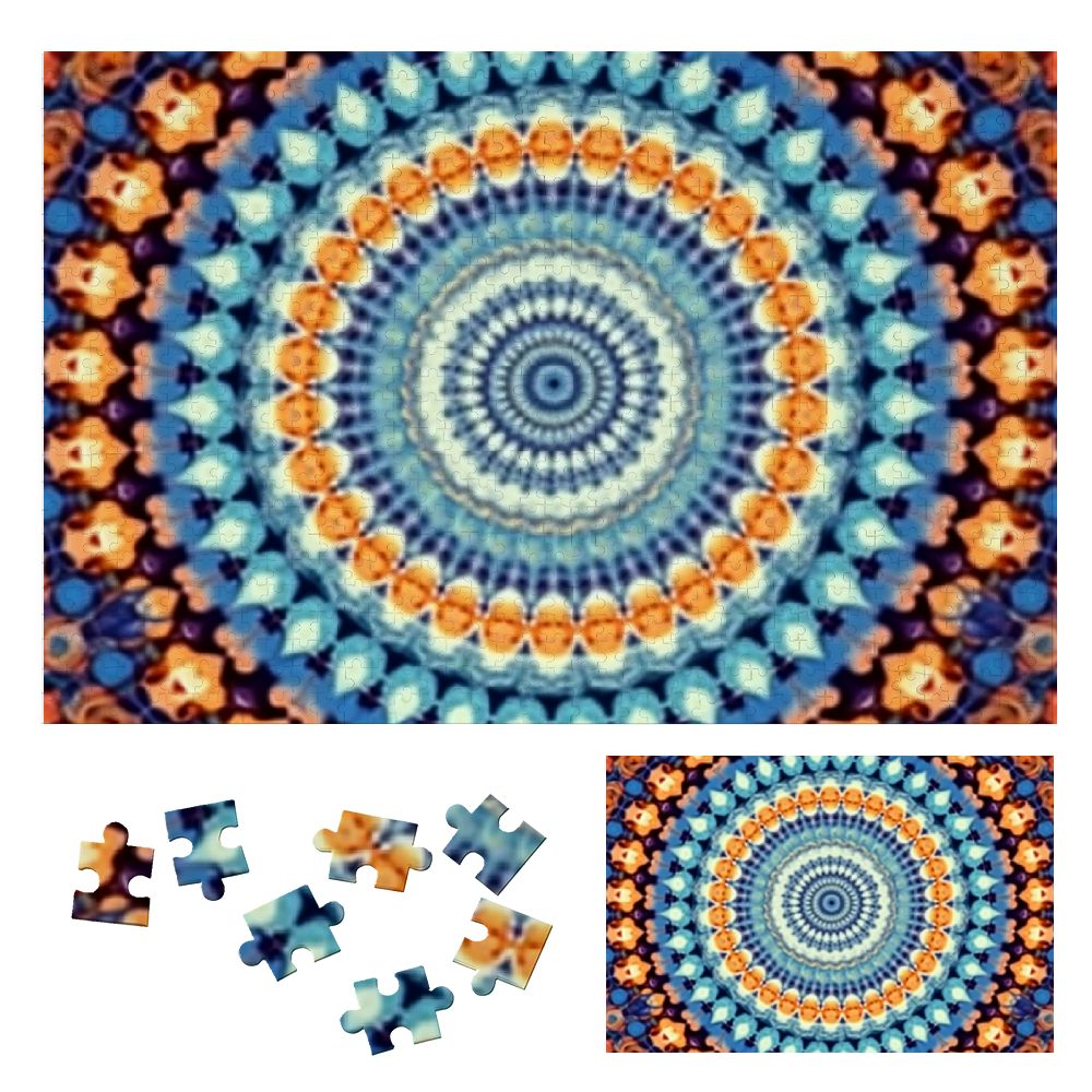 ONETECH Sacred Geometry Psychedelic Art Wooden Jigsaw Puzzle for Adults ...