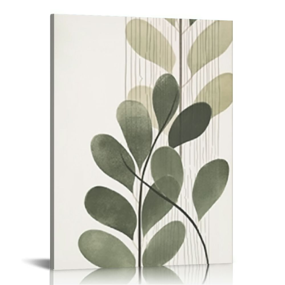 ONETECH Sage Green Bohemian Wall Art, Minimalist Framework Wall Art ...