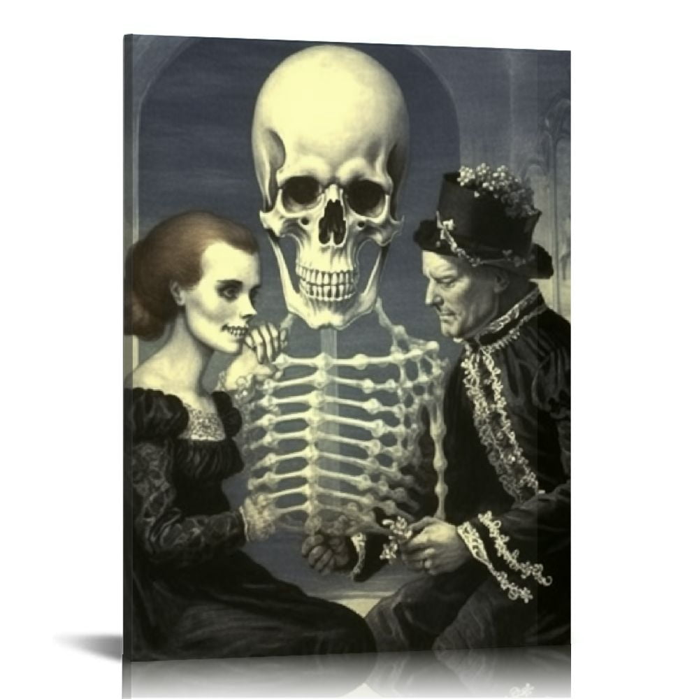ONETECH Salvador Dali L' Amour De Pierrot Gothic Skull Canvas Skull ...