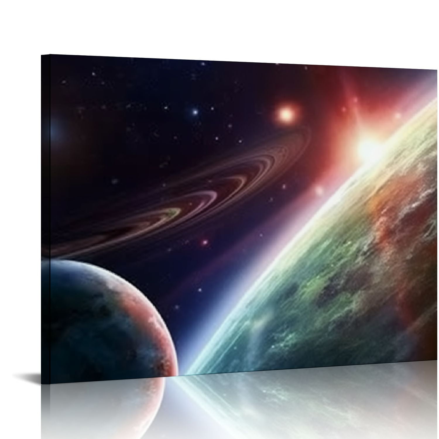 ONETECH Satellite View Canvas Outer Space Stars Print Creative Galaxy ...