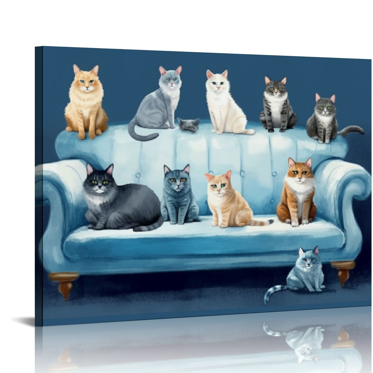 ONETECH Siamese Cat - Black Cat - Tabby Cat - Cat Wall Decor - Boho Cat ...