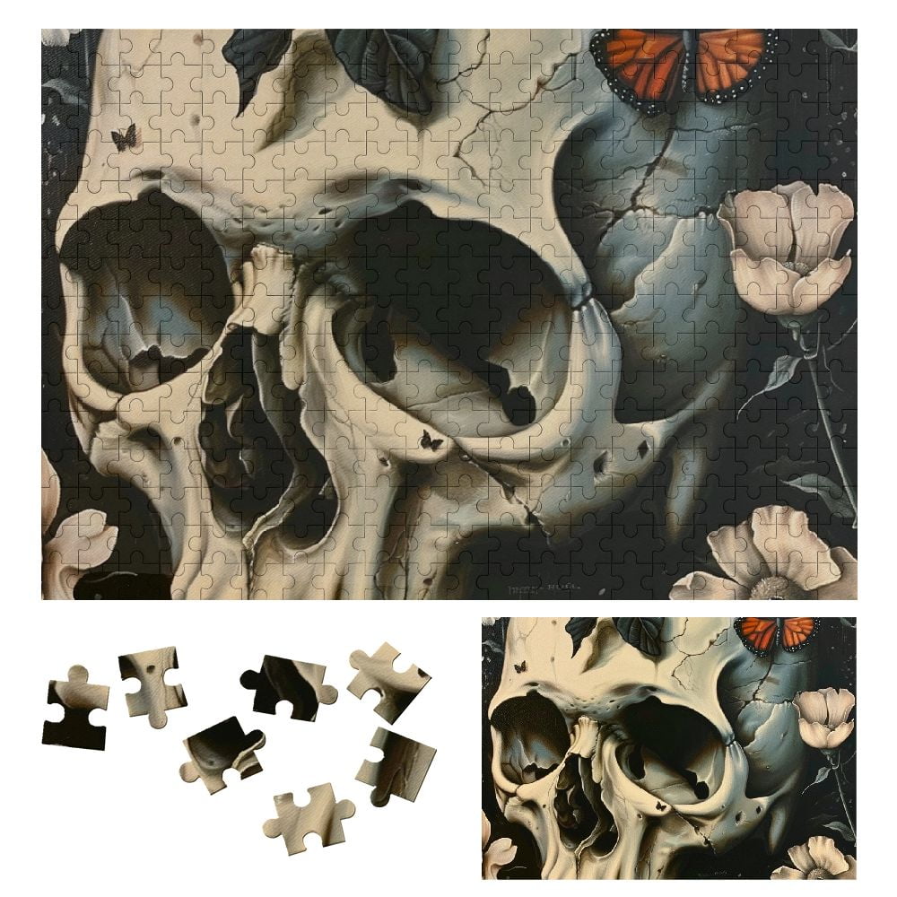 ONETECH Skull Puzzles for Adults Vintage Halloween Jigsaw Puzzle ...