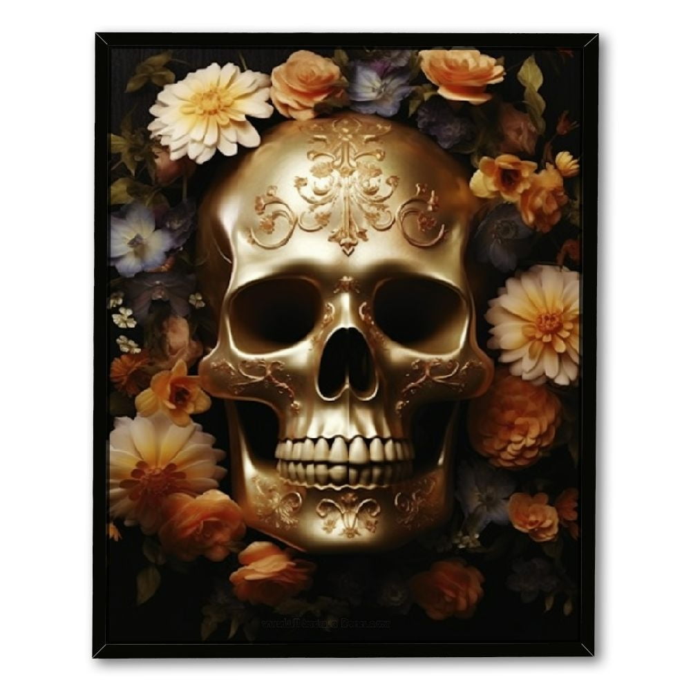 ONETECH Skull Skeletons Halloween, The Haunted House, Wall Art ...