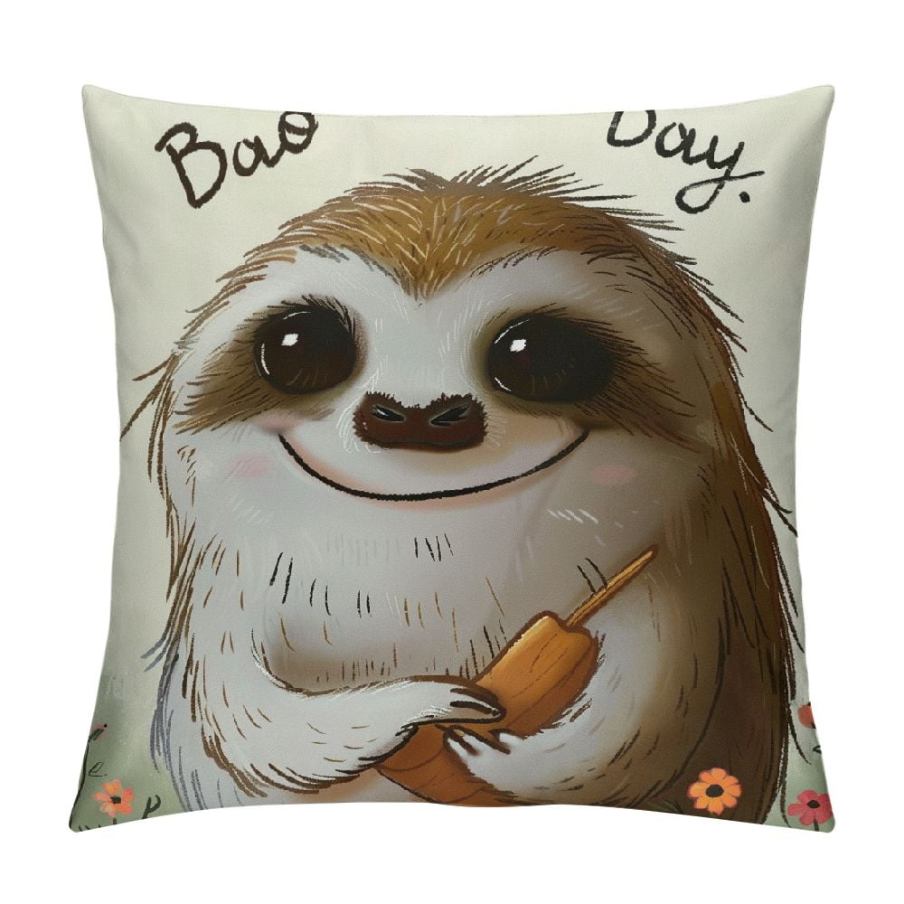ONETECH Sloth Pillow Covers,Sloth Gifts,Sloth Gifts for Women Girls ...