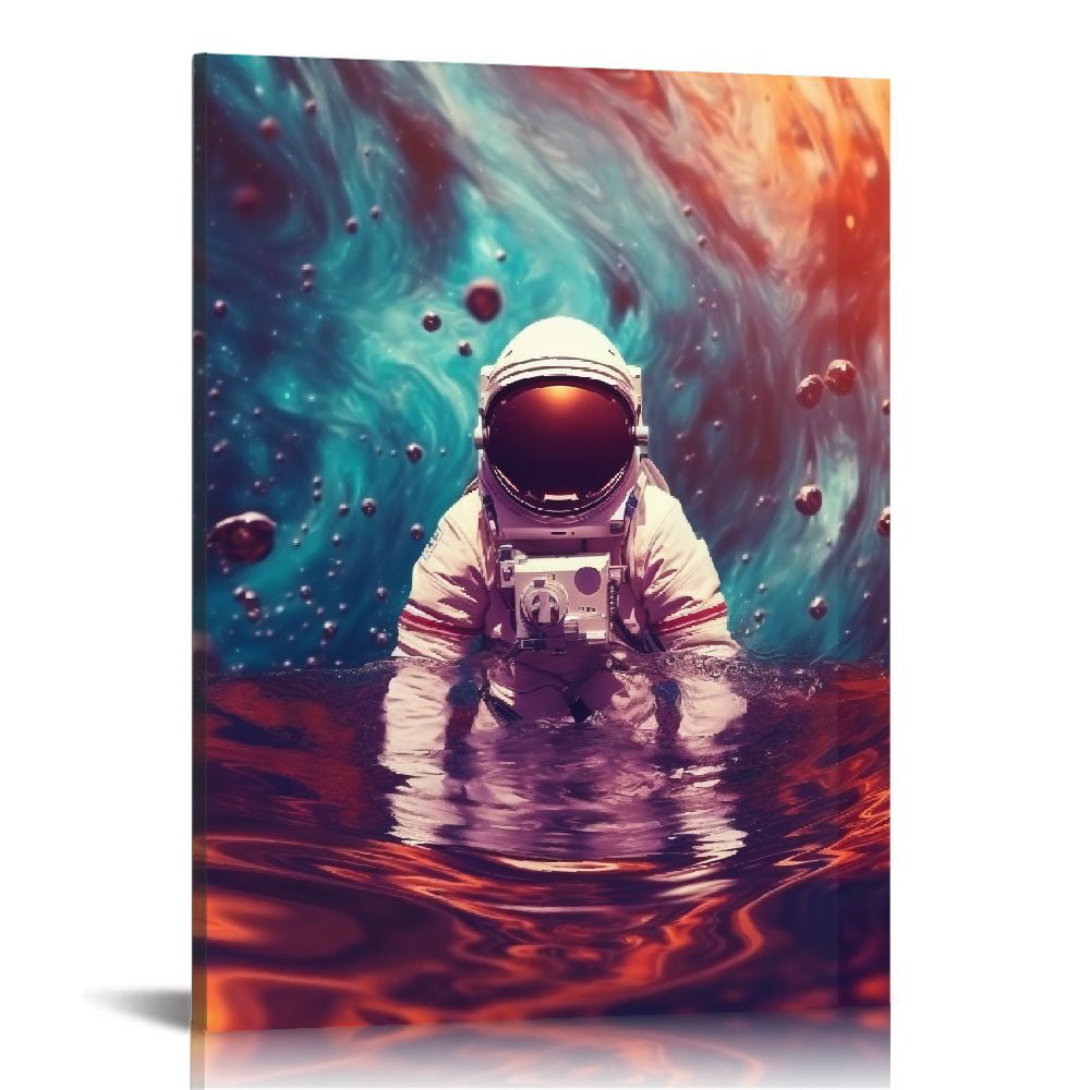 ONETECH Space Astronaut Decor - Trippy Astronaut Poster, Cool Spaceman ...