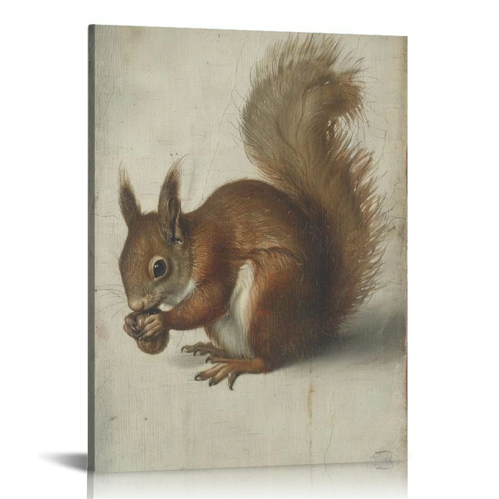 ONETECH Squirrel-Hans Hoffmann Vintage Poster Famous Retro Canvas Wall ...