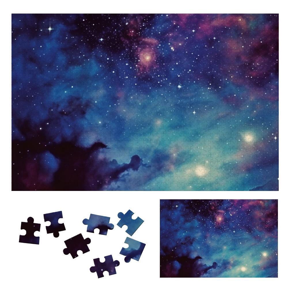 ONETECH Stars Galaxy Space Art Wooden Jigsaw Puzzle for Adults and Kids ...