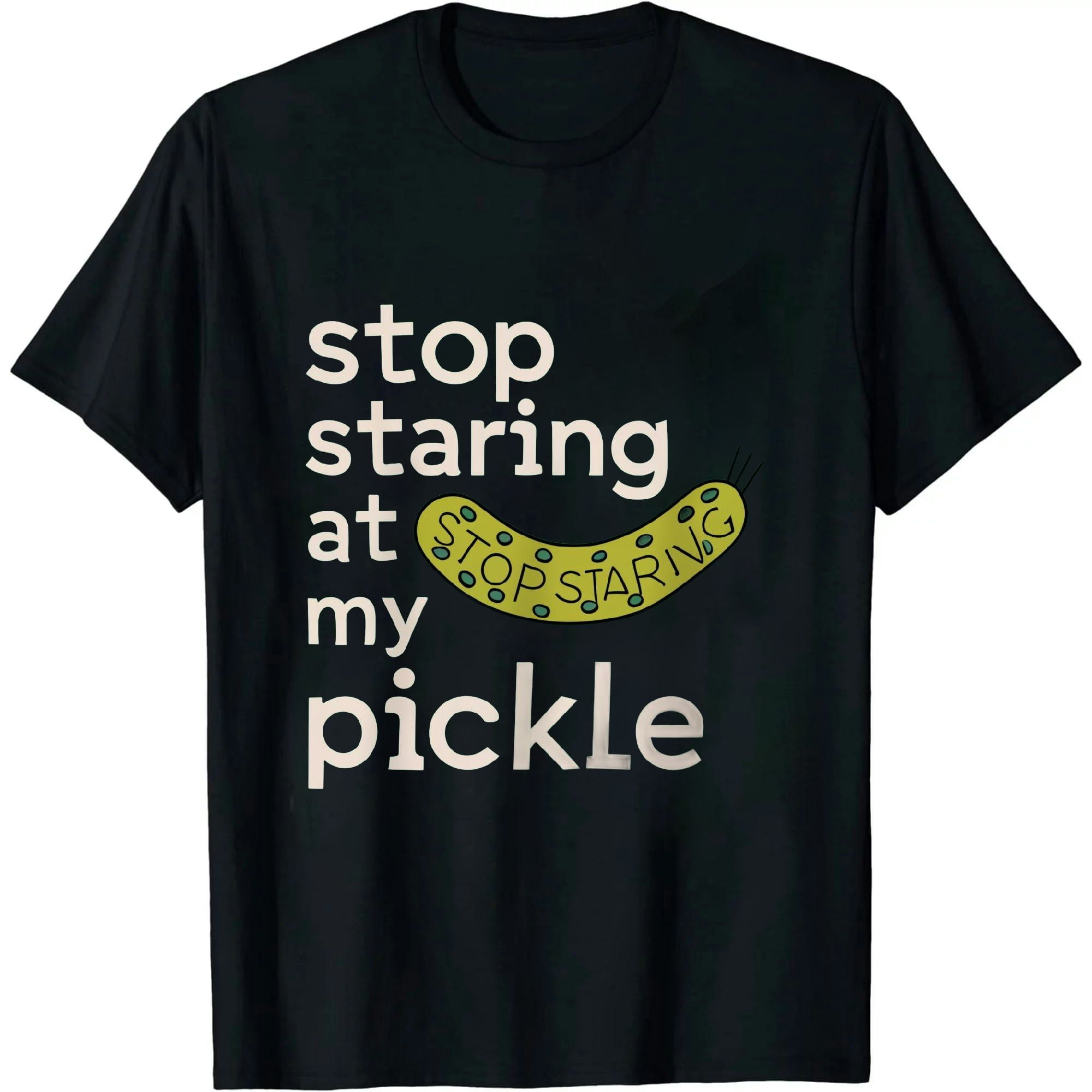 ONETECH Stop Staring At My Pickle Dirty Adult Halloween Costume Idea T ...