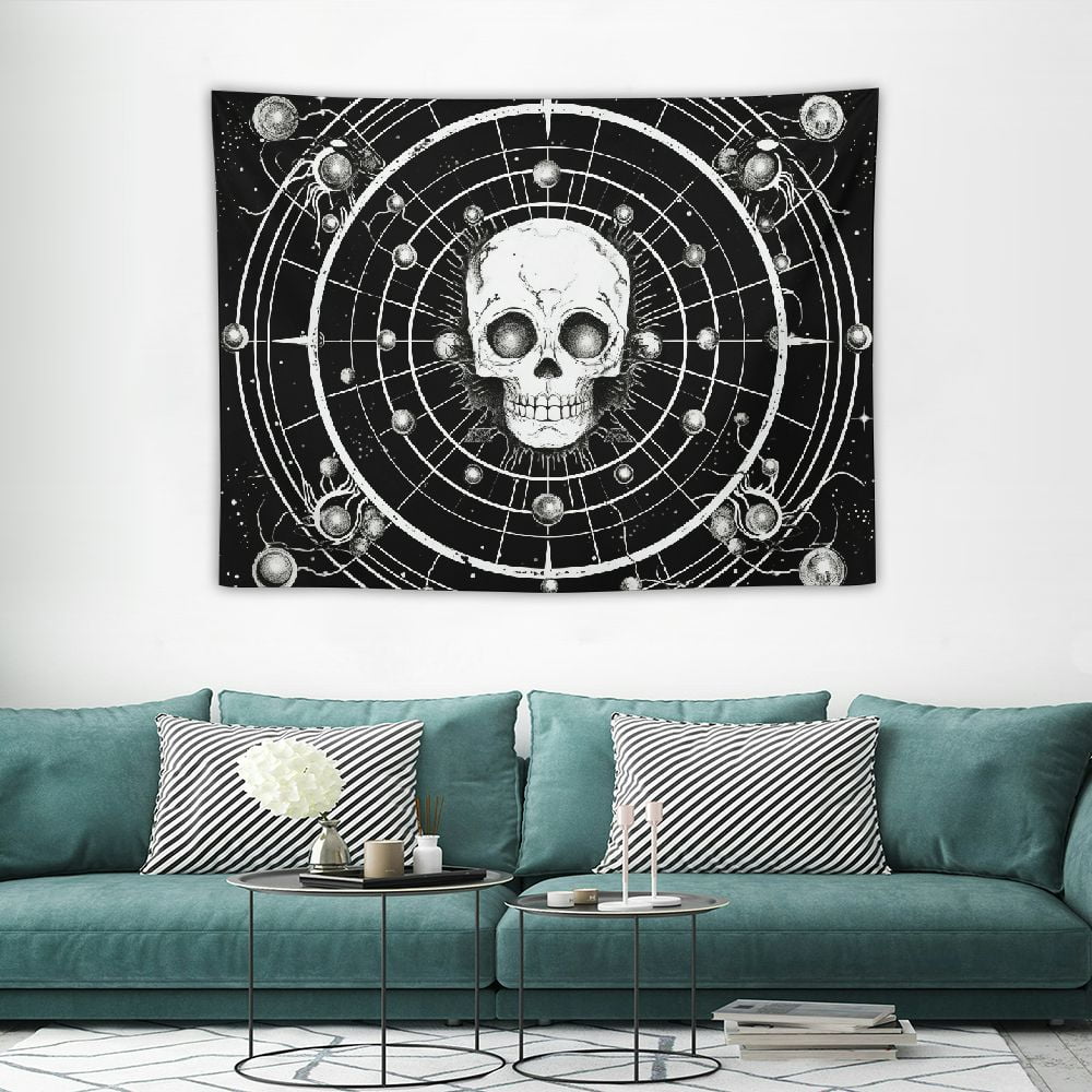FUMJ Sun Moon Tapestry Wall Hanging Stars Space Psychedelic Black and ...