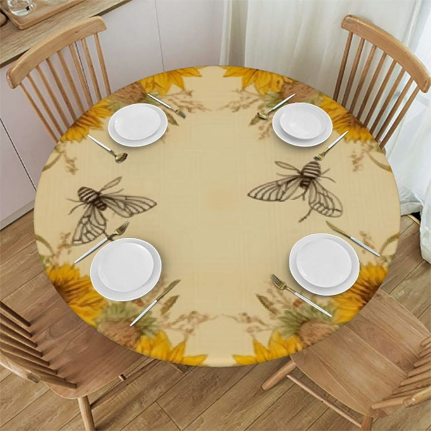 ONETECH Sunflower Round Tablecloth 60 inch, Sunflower Decorations for ...