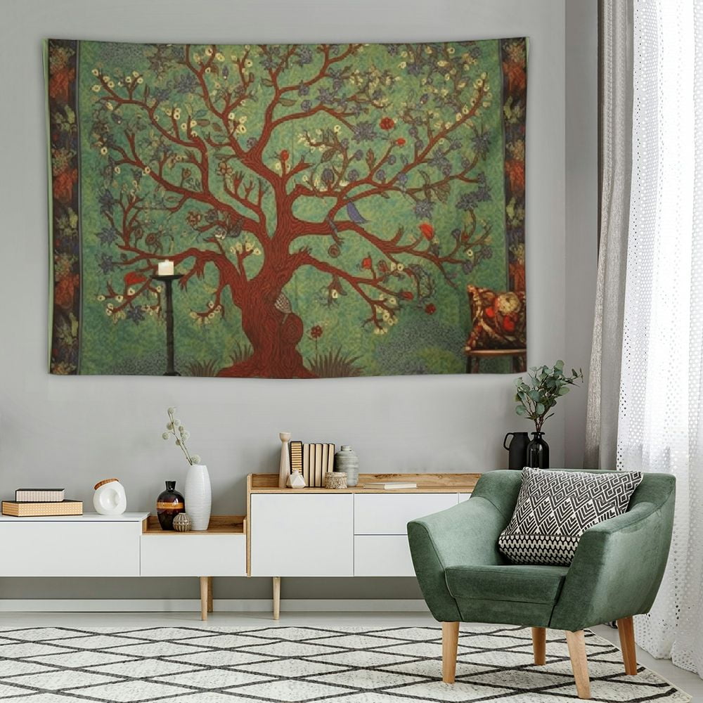 ONETECH Tapestry Green Tree of Life Wall Hanging Psychedelic Tapestries ...
