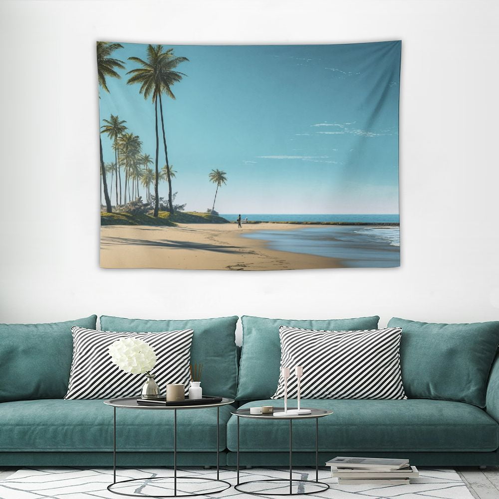 ONETECH Tapestry Ocean Beach Tapestry Wall Hanging Tropic Paradise ...
