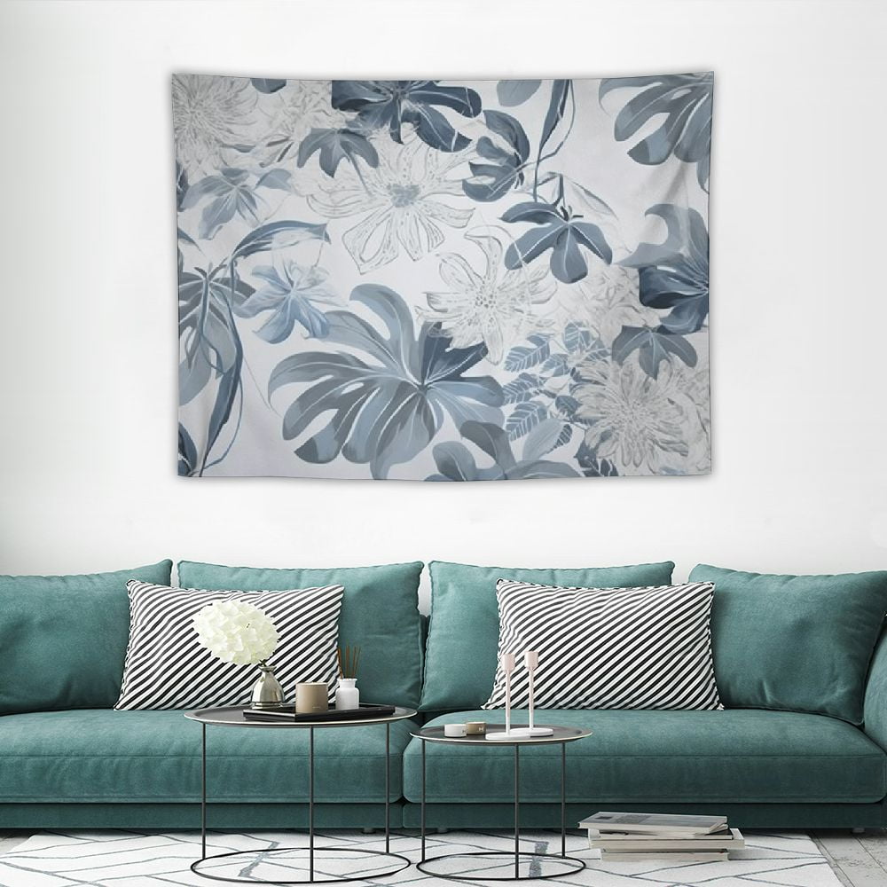 ONETECH Tapestry Wall Hanging Blue Amazing Hawaiian Flowers Indian ...