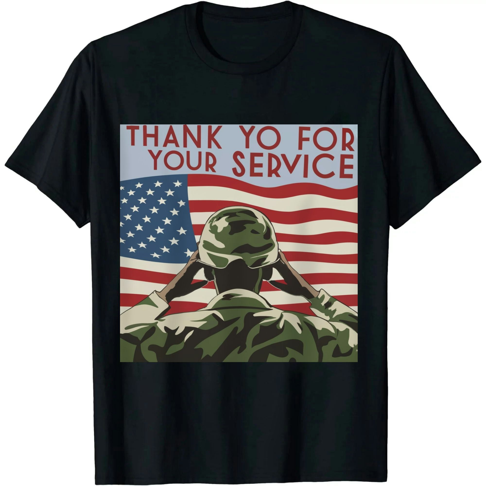 ONETECH Thank You For Your Service Patriotic Veterans Day T-Shirt ...