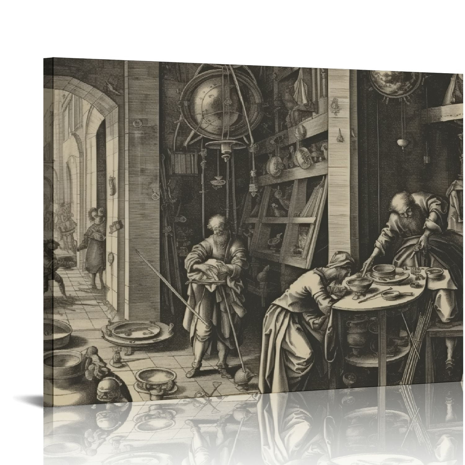 ONETECH The Alchemist Canvas Art Print Wall Decor by Pieter Bruegel the ...