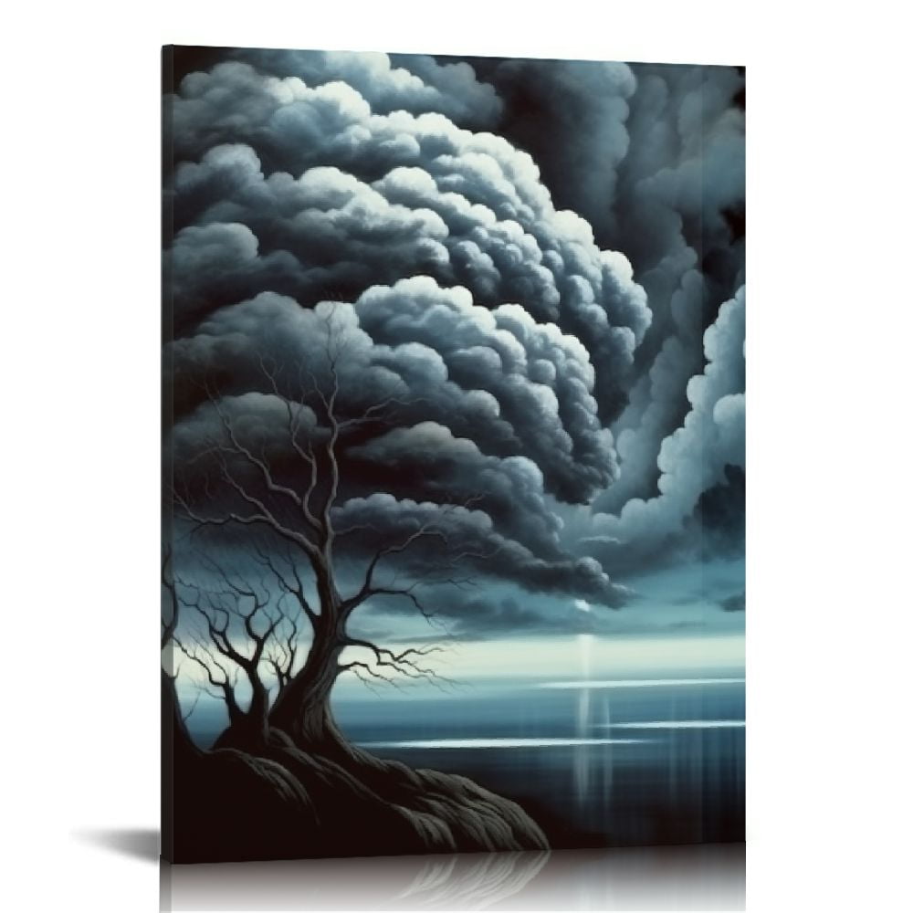 ONETECH The Cloud Tree Wall Art Oil Paintings Giclee Landscape Canvas ...