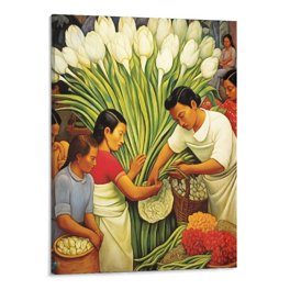 Diego Rivera The Flower Carrier Diego Rivera Print Printable, Flower