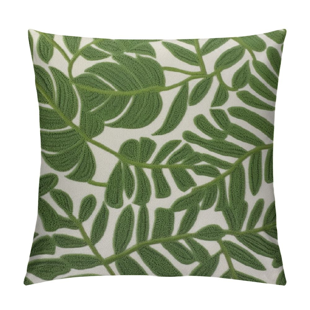 FUMJ Throw Pillow Covers Home Decor Loop Tropical Green Leave Floor ...