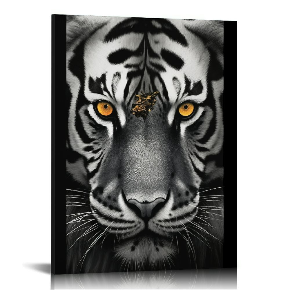 ONETECH Tiger Wall Art Tiger Head Wall Decor Inspirational ...