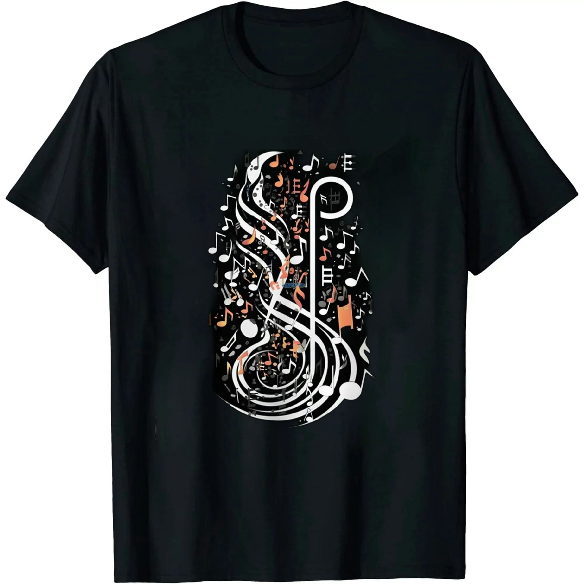 ONETECH Treble Clef Keys - Piano Player Pianist Classical Music T-Shirt ...