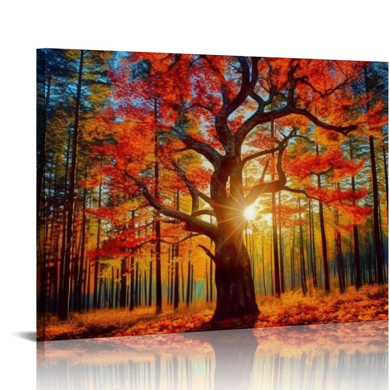 ONETECH Tree of Life Wall Art Canvas Prints Natural Landscape Pictures ...