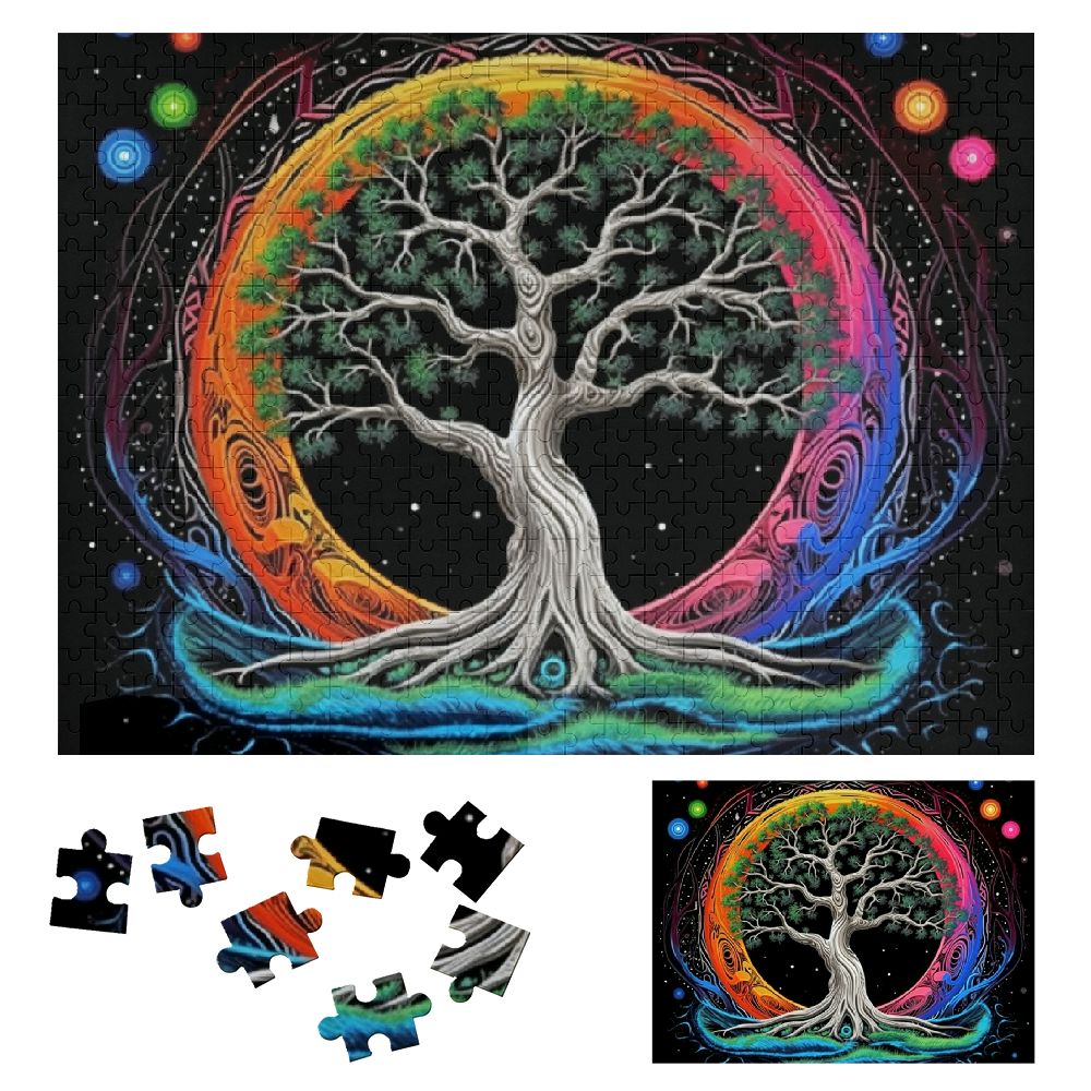 ONETECH Tree of Life Crescent Moon Star Wooden Puzzle Game Toy Gift 500 ...