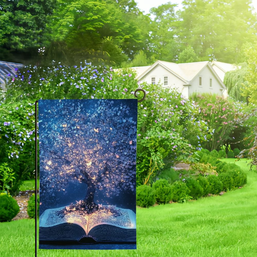 ONETECH Trees Theme Farmhouse Holiday Outside Decorations Burlap Yard ...