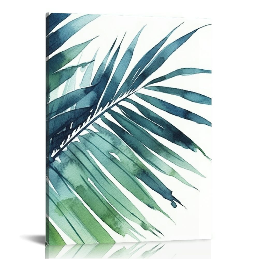 ONETECH Tropical Palm Leaf Canvas Wall Art:Palm Tree Leaves Pictures ...
