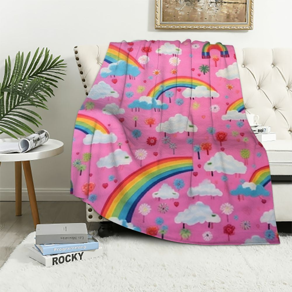 ONETECH Unicorns Rainbow Blanket for Girls, Unicorns Gifts for Girls ...