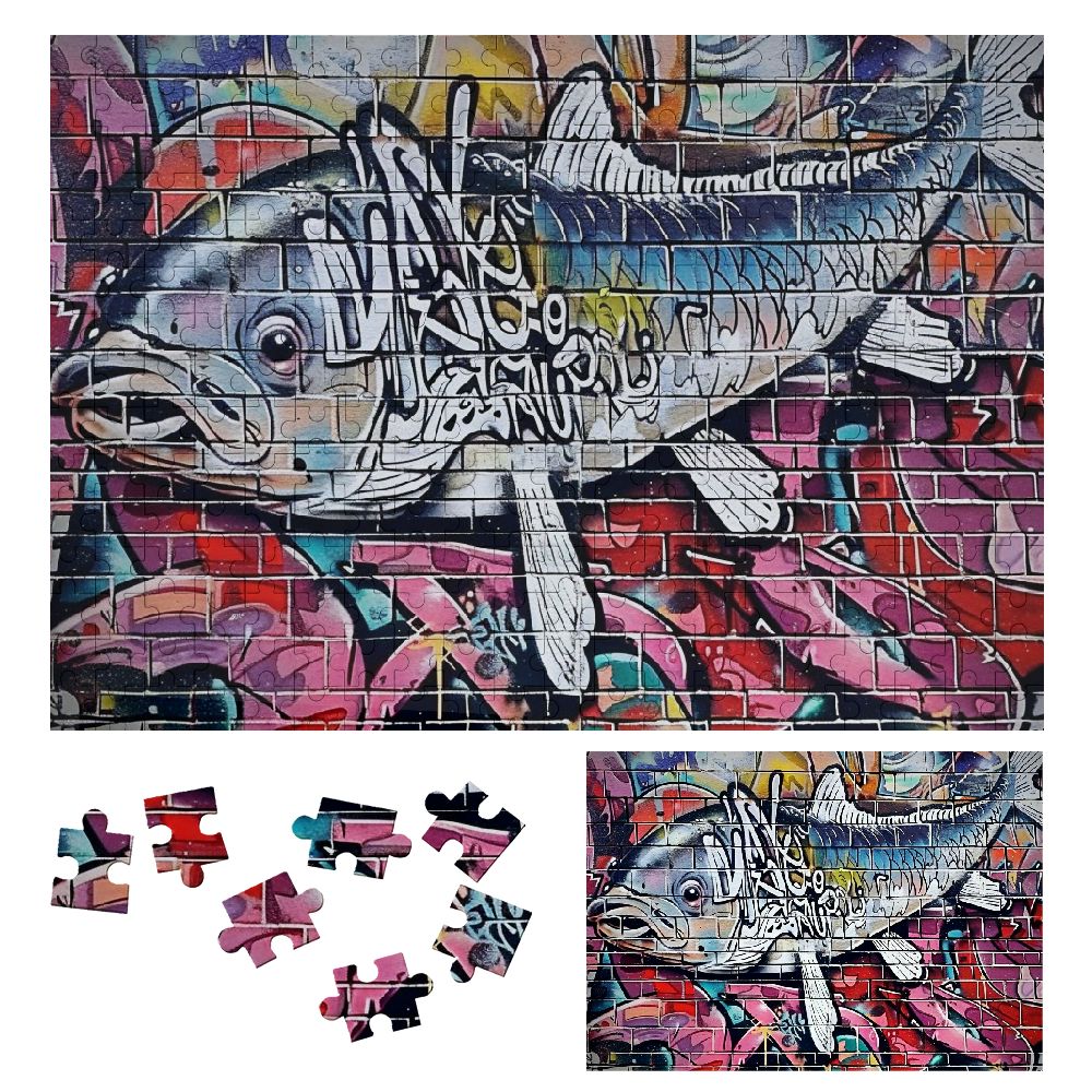 ONETECH Urban Graffiti Art Wooden Jigsaw Puzzle Leisure Game Toy Gift ...