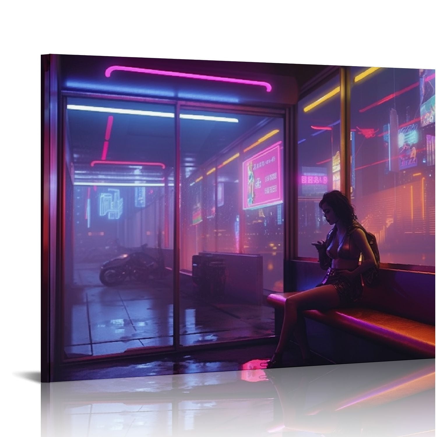 ONETECH Vaporwave Poster Synthwave Wall Art Futuristic 80s Retro Game ...