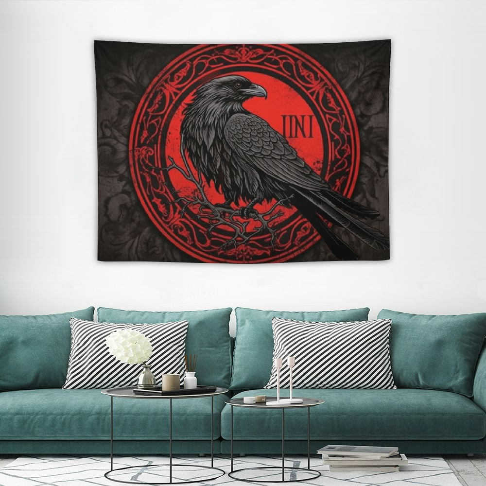 ONETECH Viking Crow Tapestry Ravens in Norse Mythology Wall Tapestries ...