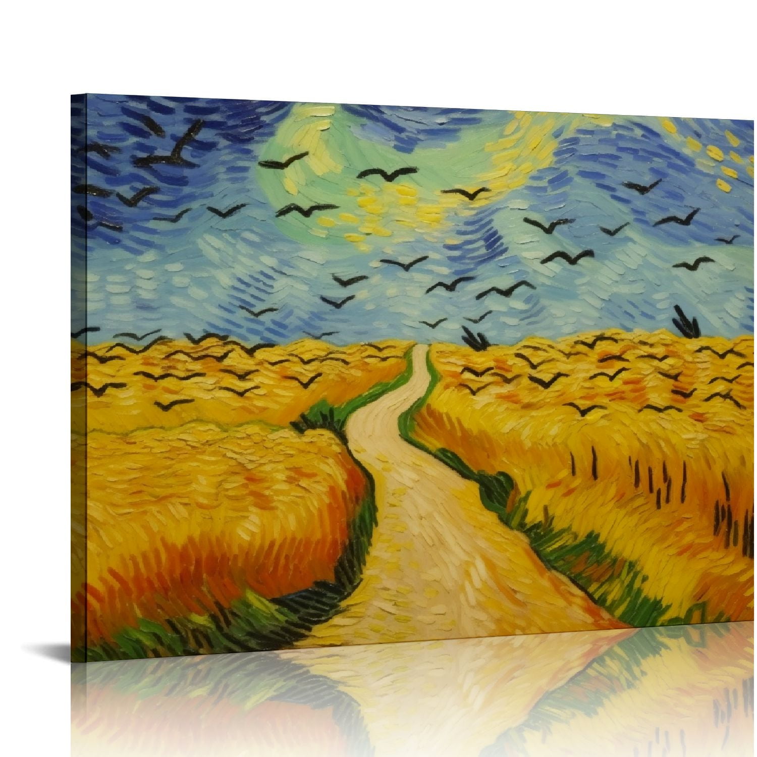 ONETECH Vincent Van Gogh Wall Art - Wheatfield With Crows Poster ...
