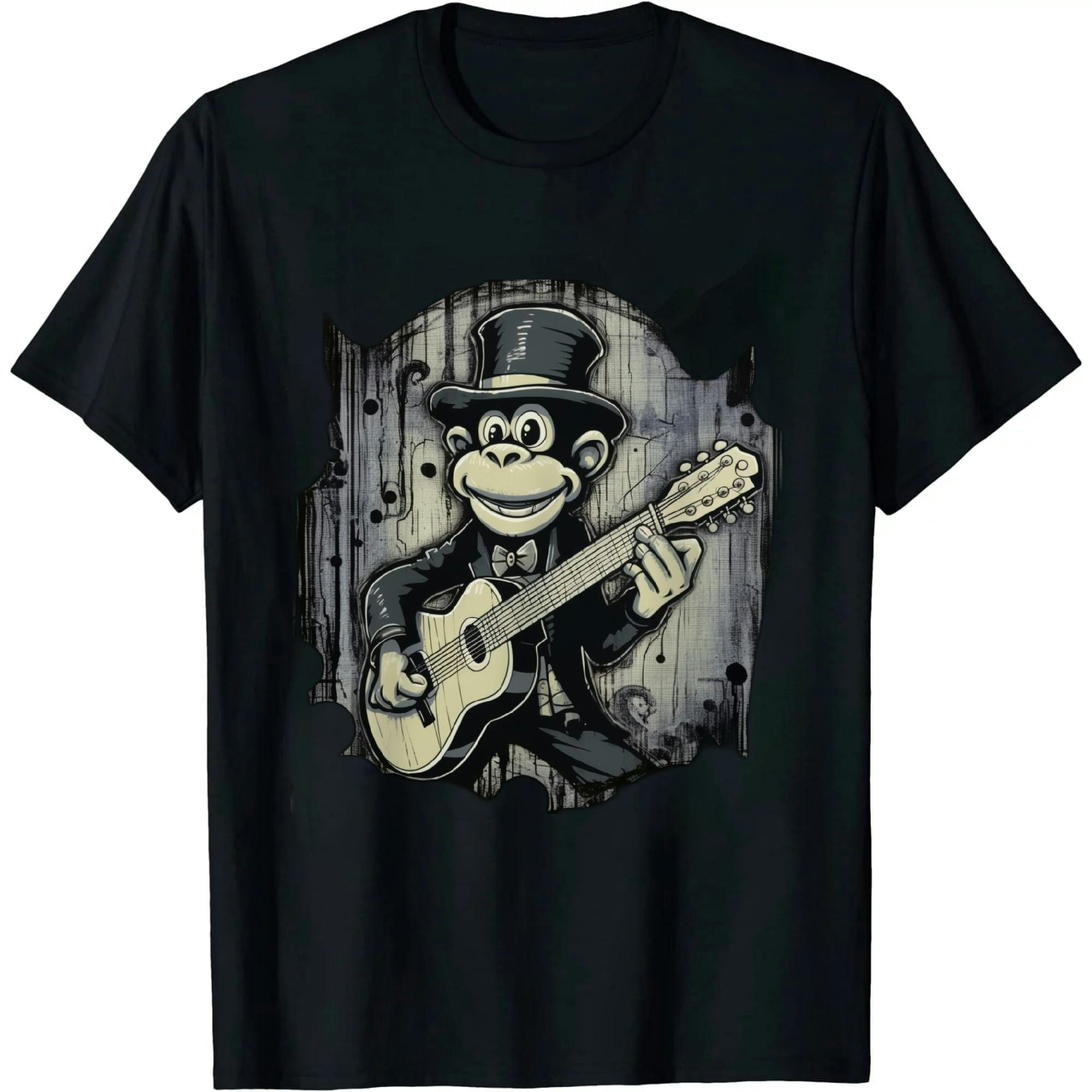 ONETECH Vintage Bluegrass banjo tshirt - southern line dance monkey ...