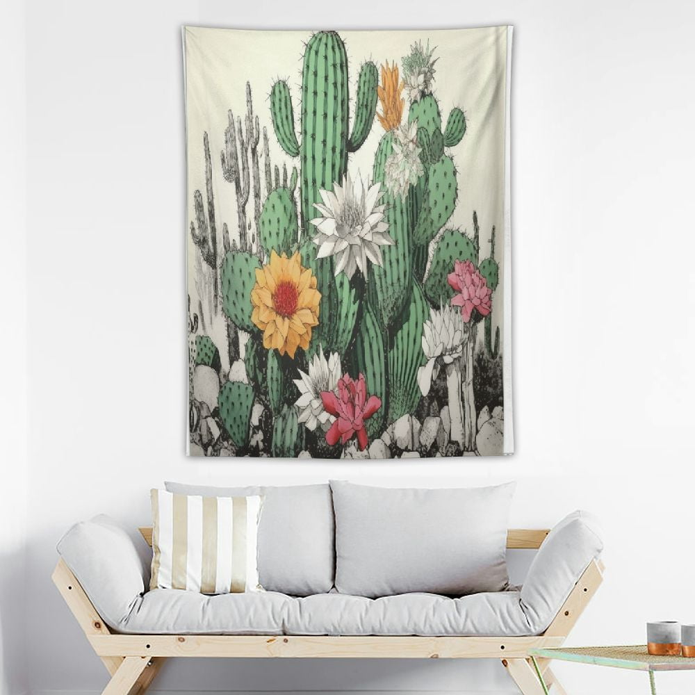 ONETECH Vintage Botanical Tapestry Herbs and Wild Flowers Floral ...
