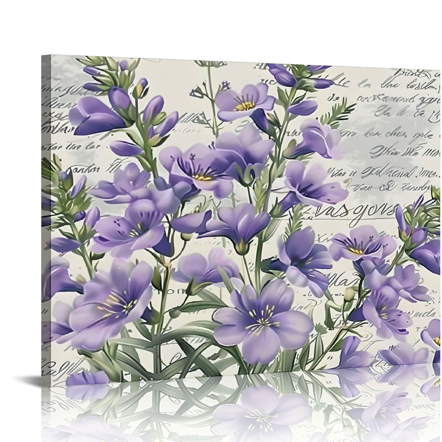 ONETECH Vintage Flowers Lavender Provence Purple Floral Retro French ...