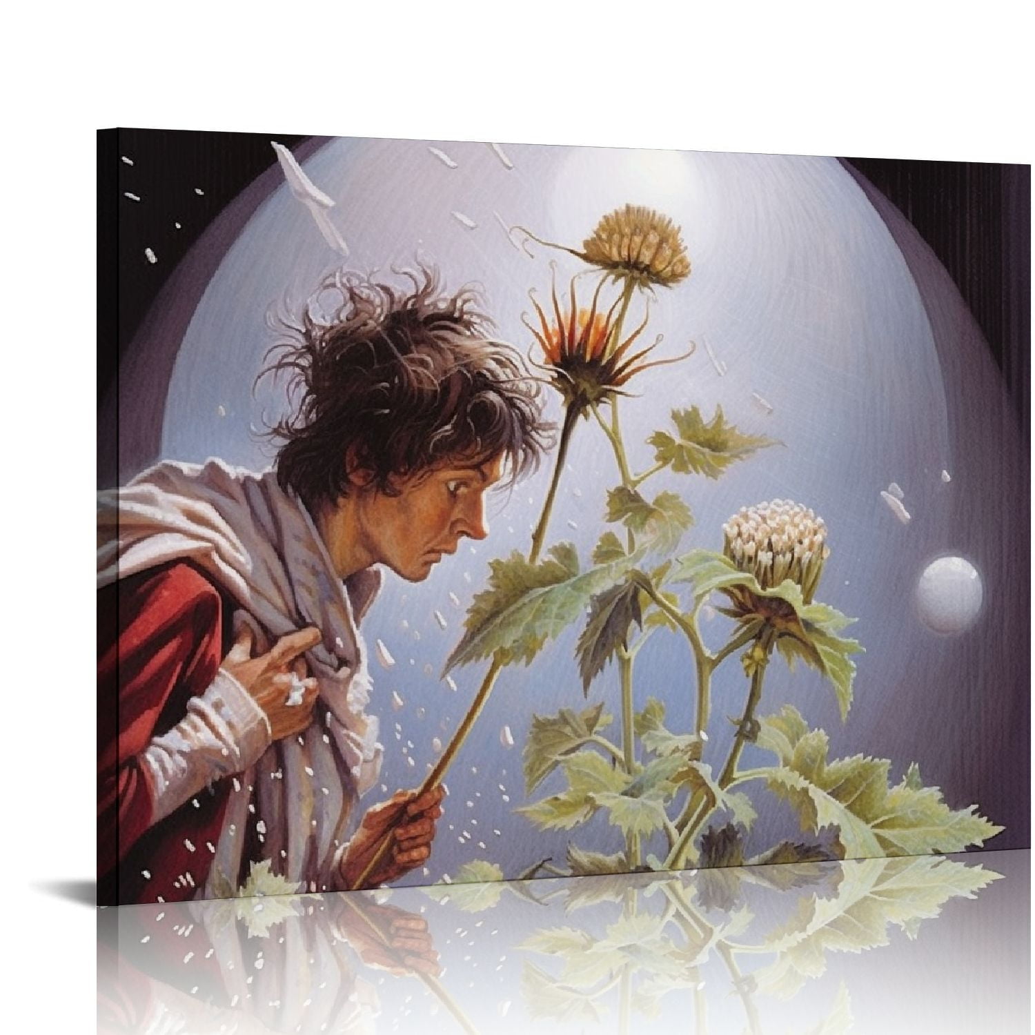 FUMJ Vintage Giclee Artwork Dandelions and Elves Picture Prints Wall ...
