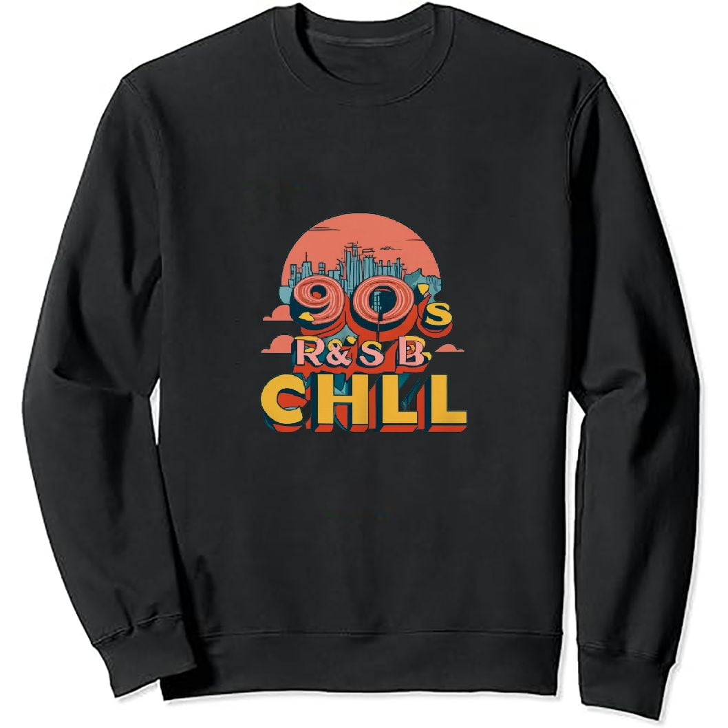 ONETECH Vintage Retro Cool I Love 90's R&B & Chill R&B Music Lovers Pullover Hoodie - Walmart.com