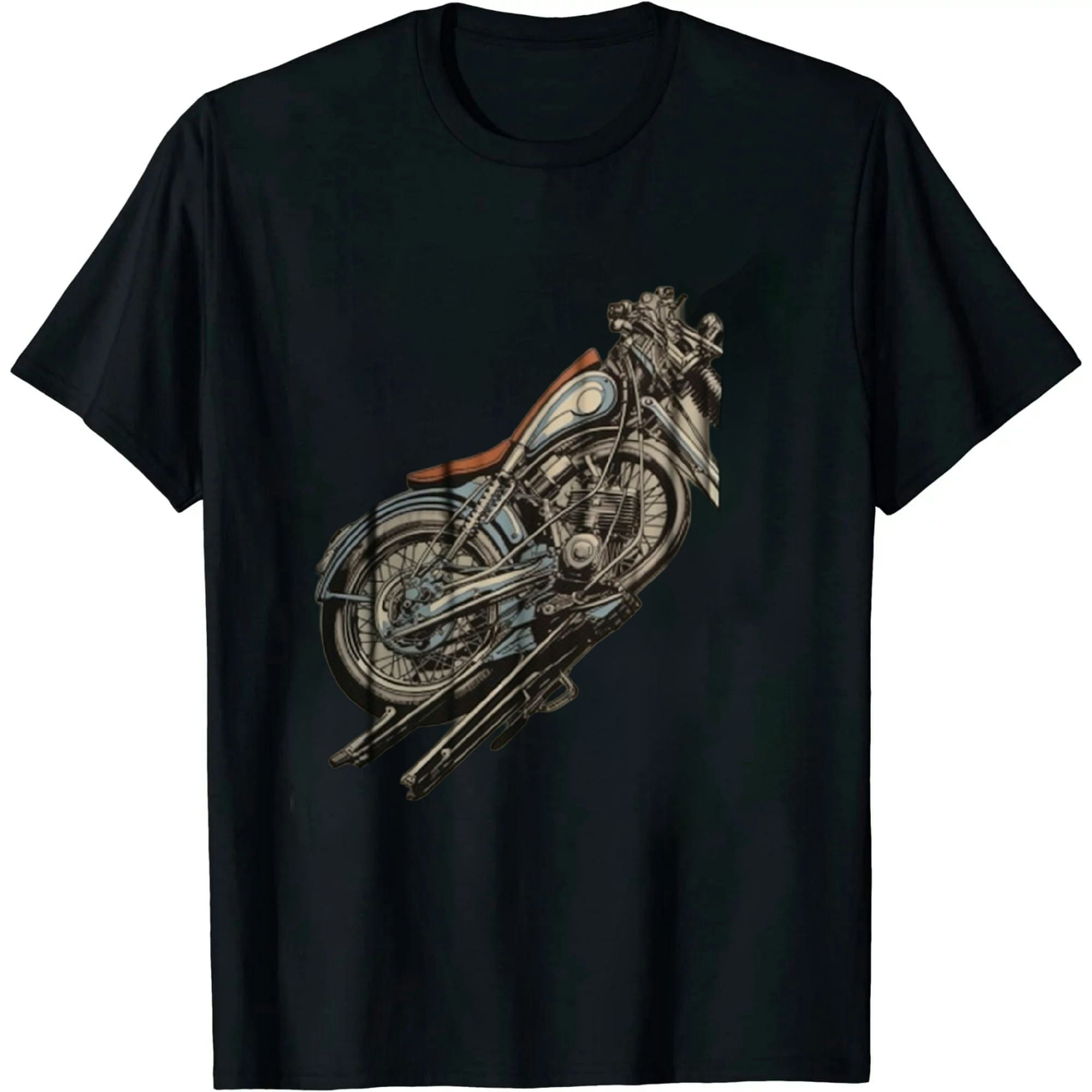 ONETECH Vintage Retro Motorcycle T Shirt T-Shirt - Walmart.com