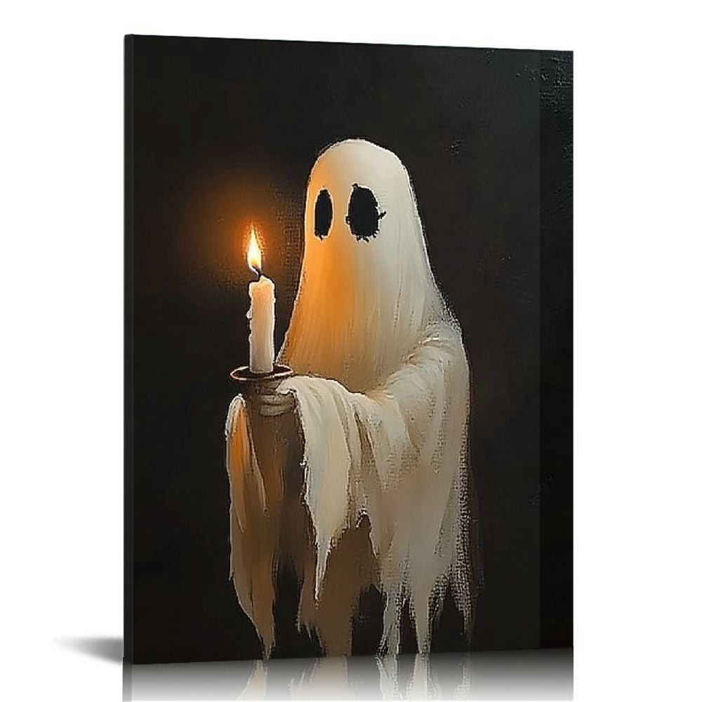 ONETECH Vintage halloween decor Cute Ghost Poster Gothic Dark Academia ...