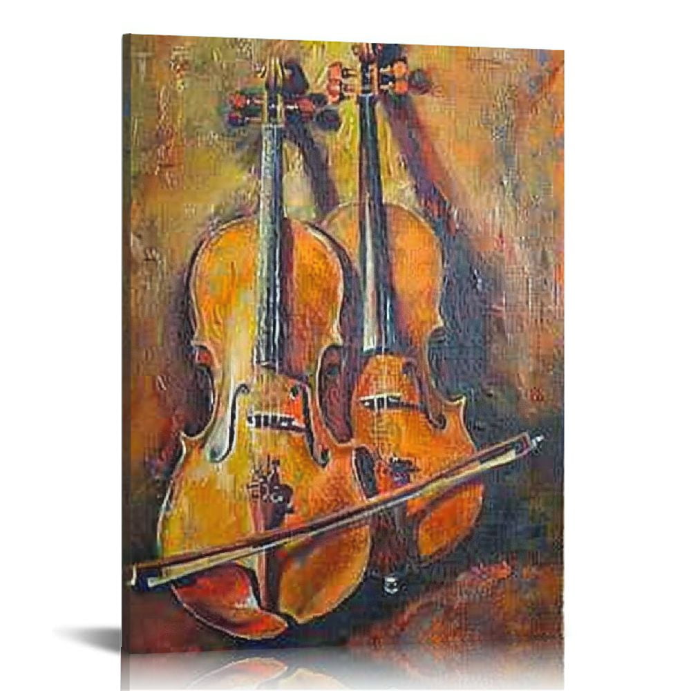 ONETECH Violin Shop Wall Art Deco Poster, Vintage Instrument Music ...